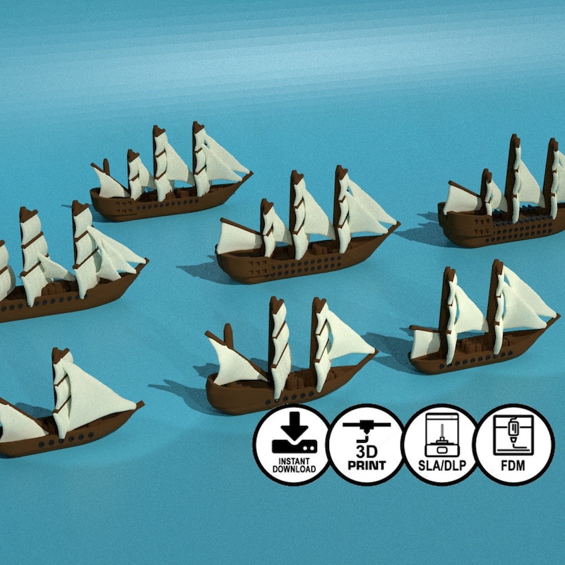 Miniature Ship for Dnd - Etsy UK