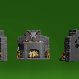 Light up Fireplace for Use With Heroquest (STL File Download) - Etsy