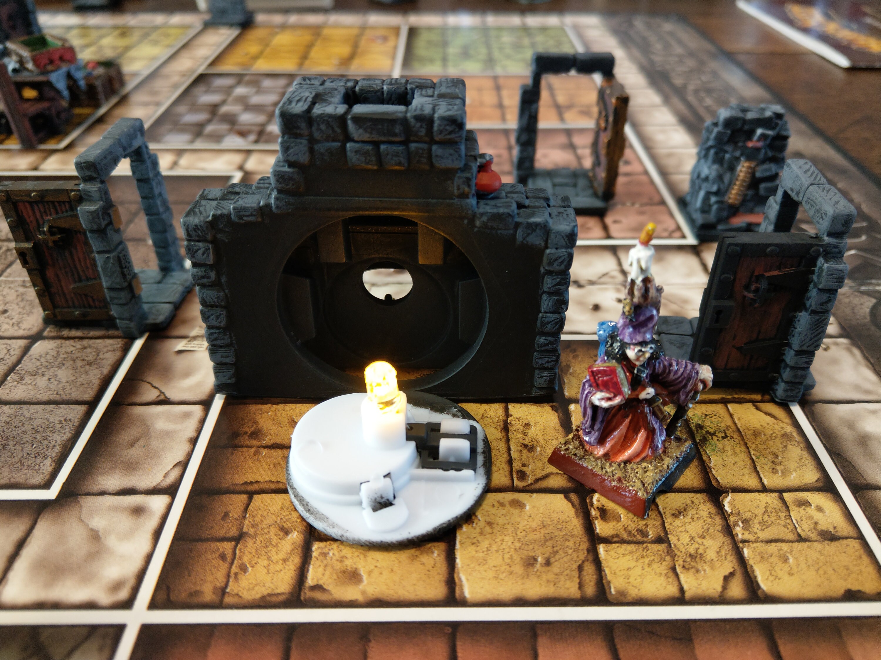 Light up Fireplace for Use With Heroquest (STL File Download) - Etsy