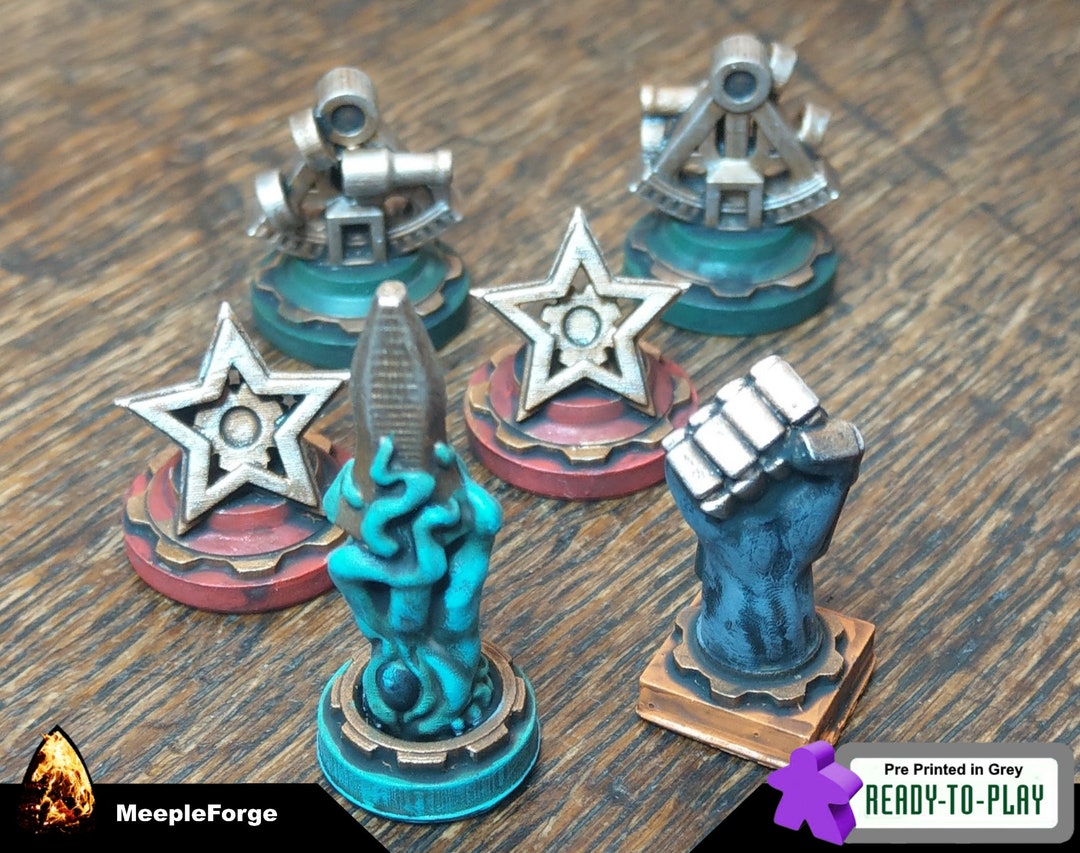 Expeditions Upgraded Tokens Pre-printed Grey Resin includes Map, Glory ...