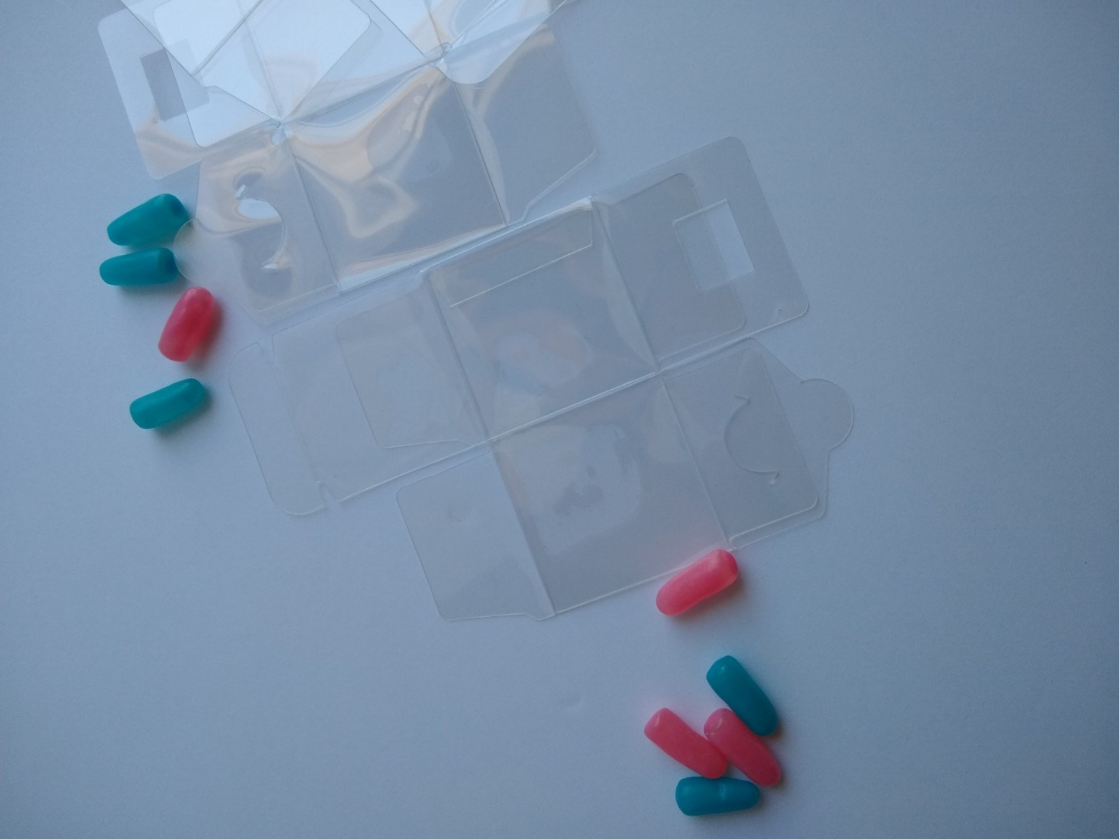 10 Plain Clear PVC Tuck Top Gift Boxes Wedding Party DIY Favor Boxes 2 ...