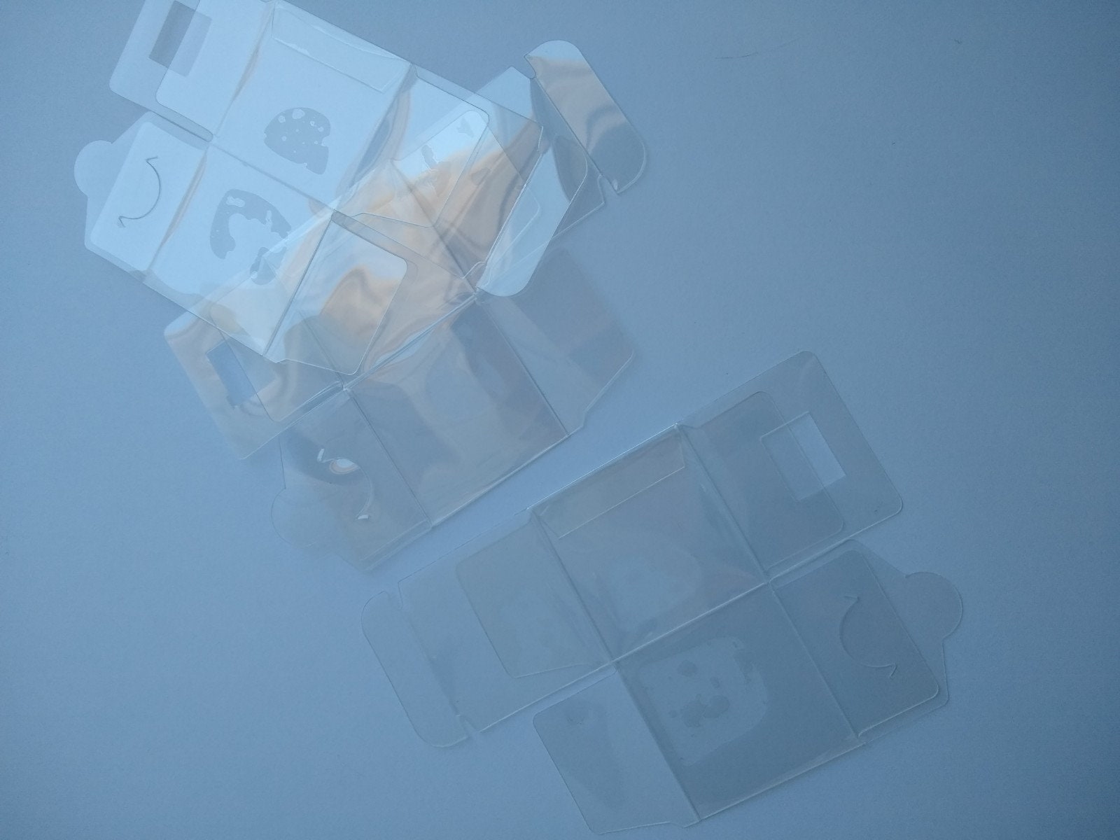 10 Plain Clear PVC Tuck Top Gift Boxes Wedding Party DIY Favor Boxes 2 ...