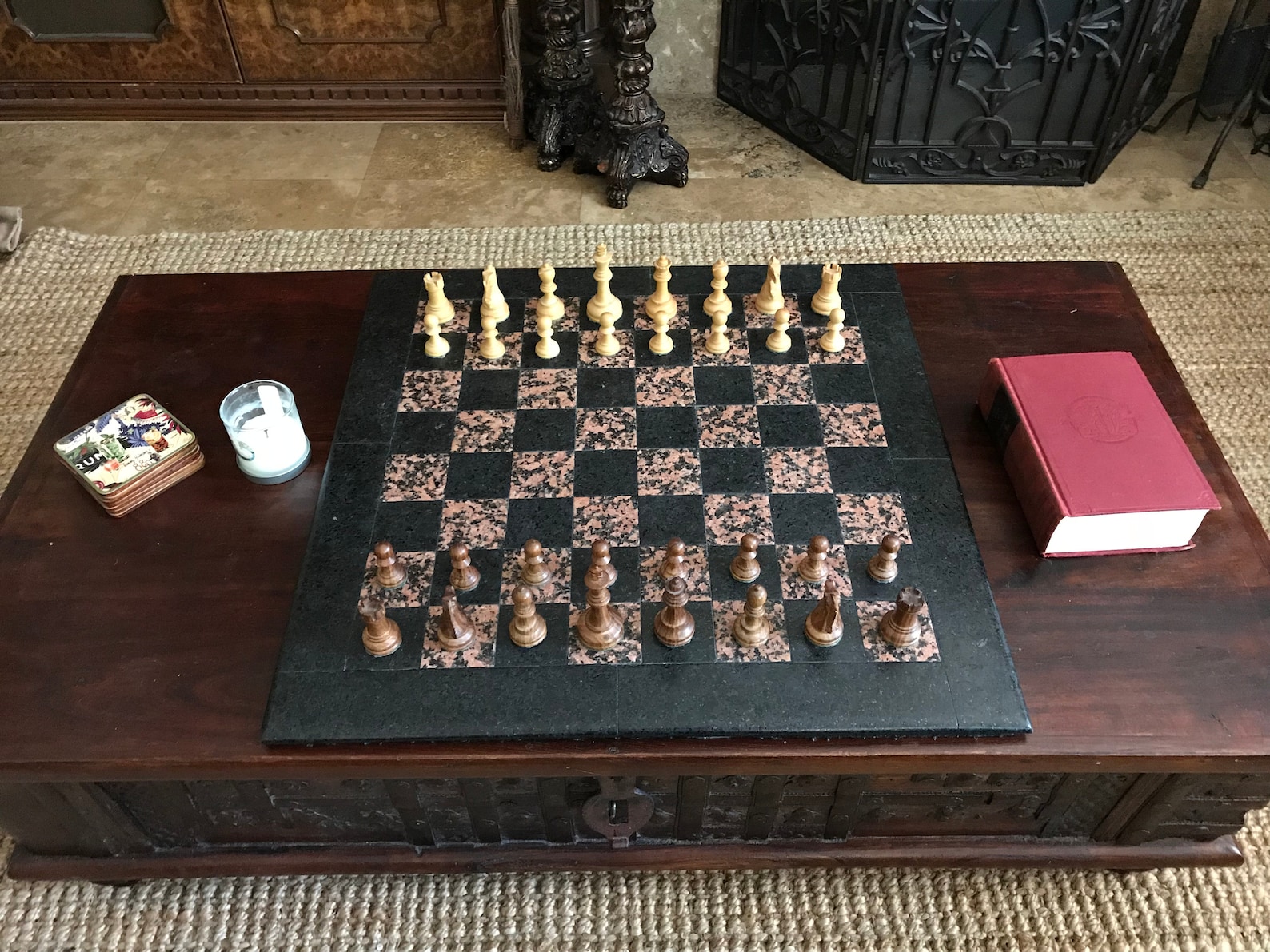 Custom Handmade Natural Stone Chess Boards | Etsy