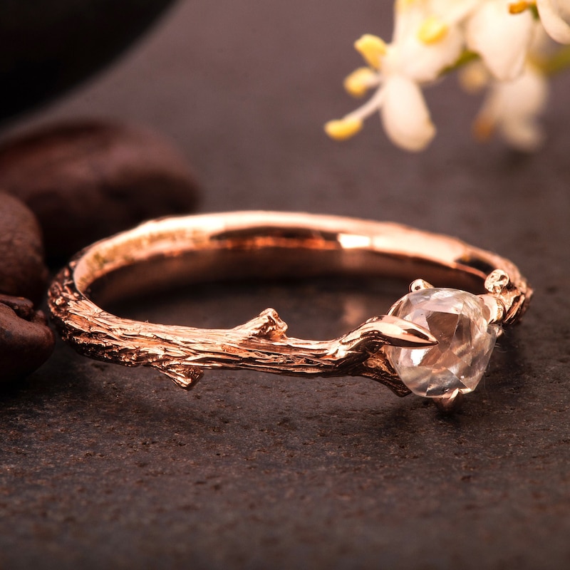 Raw Engagement Ring - Etsy
