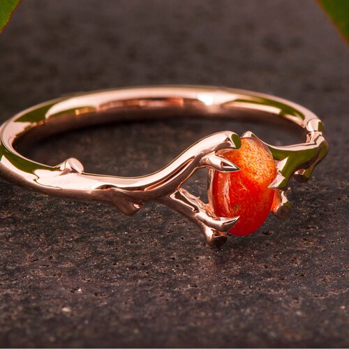 Sunstone and Moonstone Wedding Band Set Silver Tungsten Ring - Etsy