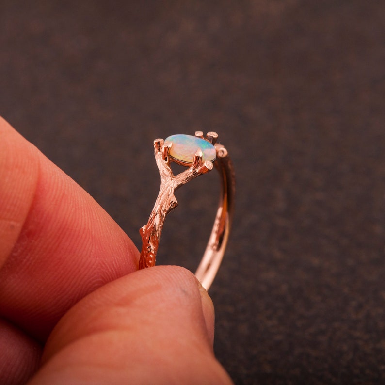 Opal Twig Ring - Etsy