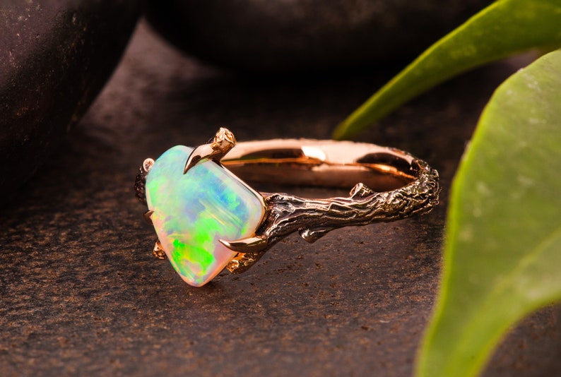 Opal Twig Ring - Etsy