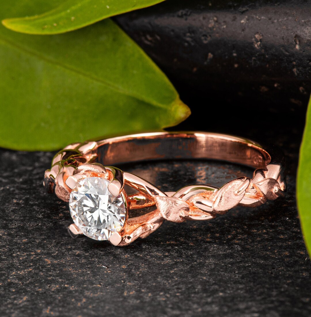 Braided Twig Engagement Ring - Etsy