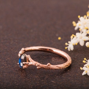 Labradorite Twig Ring - Etsy