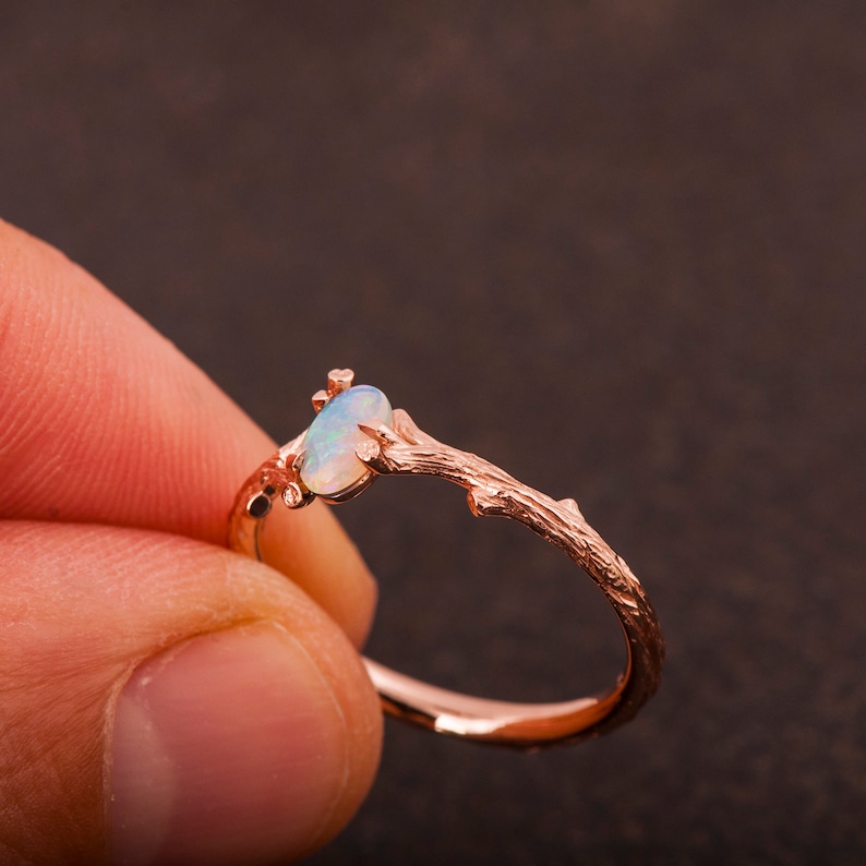 Opal Twig Ring - Etsy