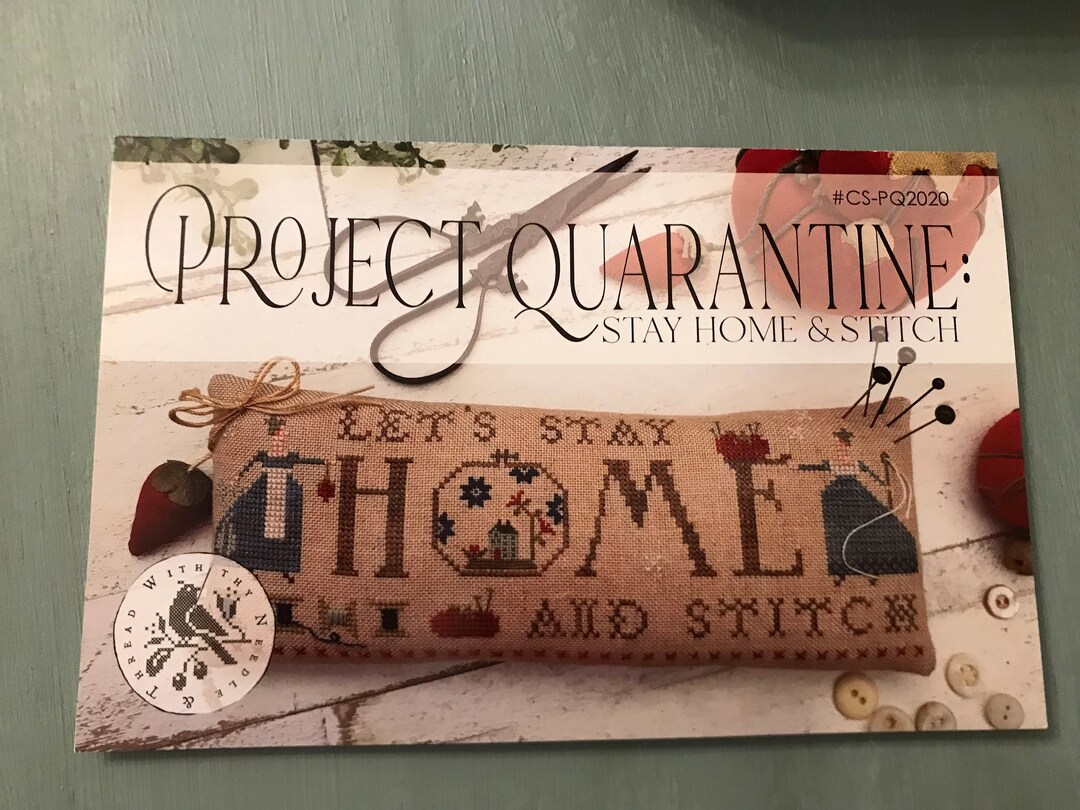 Project Quarantine: Stay Home and Stitch Cross Stitch Pattern - Etsy