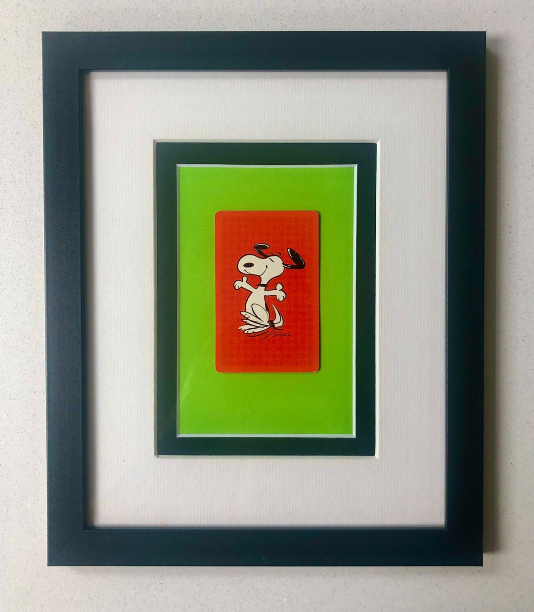 Snoopy Vintage 1958 Peanuts Rare Playing Card Wall Art - Etsy Canada