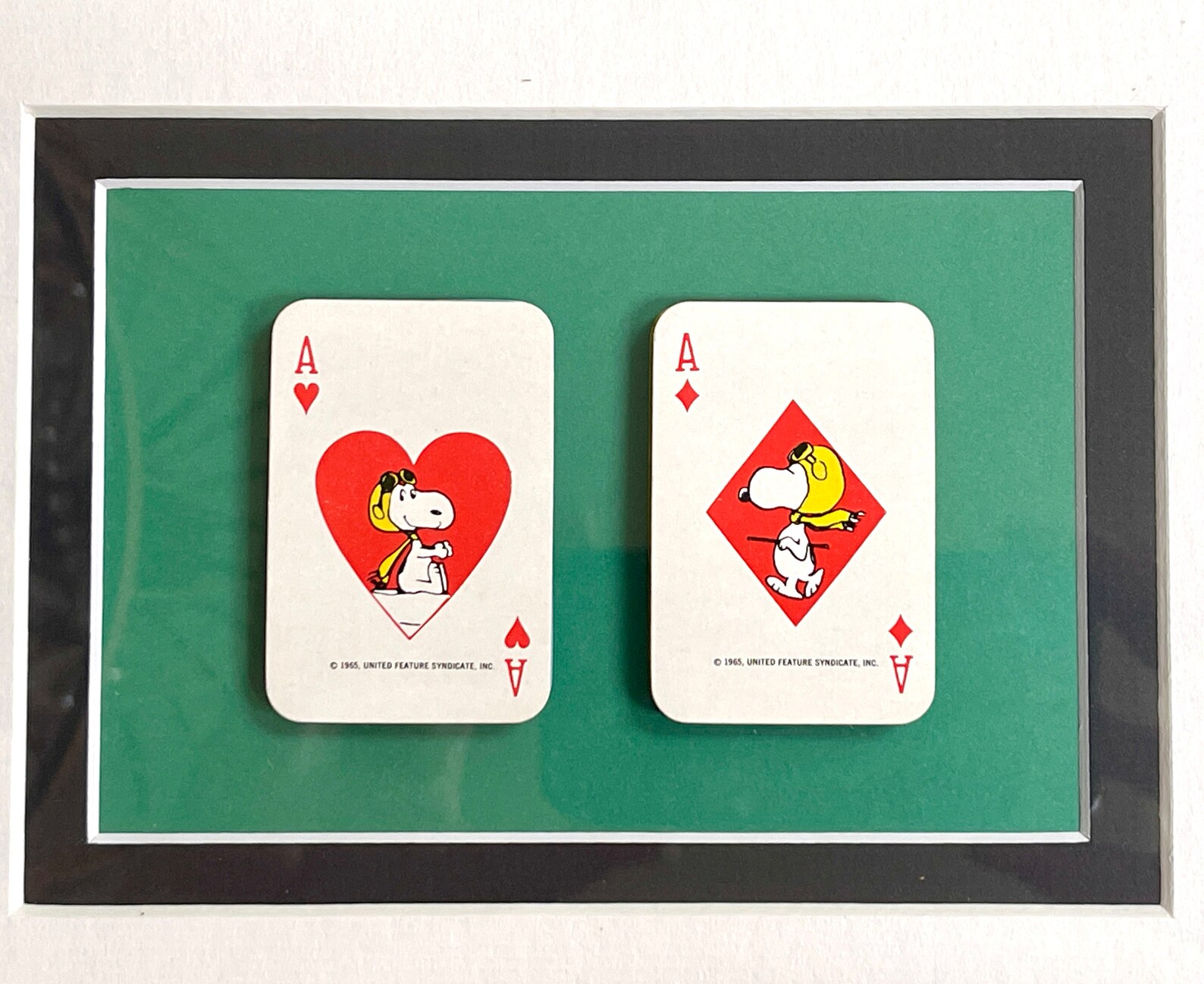 Snoopy * Miniature Peanuts Playing Cards * Vintage 1965 * Schulz Wall ...