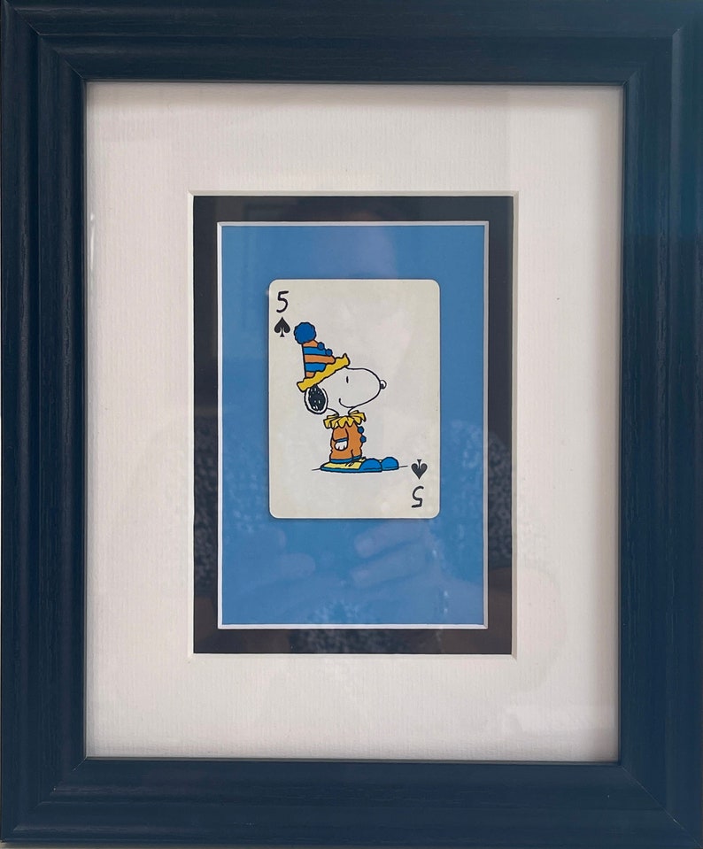 Snoopy Clown Vintage 1980 Playing Card Art Gift - Etsy