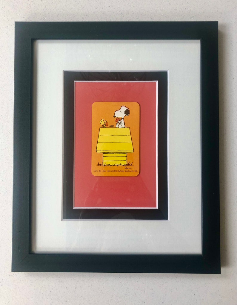 Snoopy Vintage 1958 Rare Playing Card Art Gift - Etsy