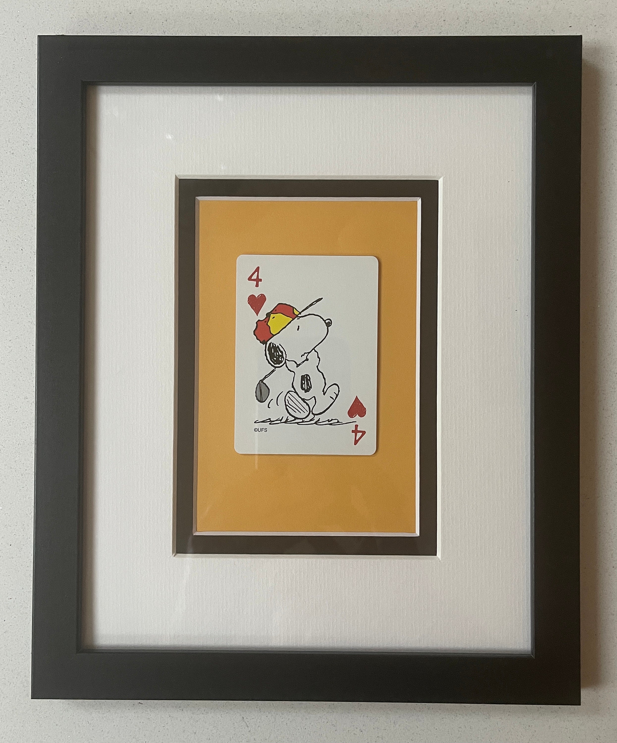 Snoopy Peanuts 1981 Vintage Playing Card Wall Art Gift - Etsy