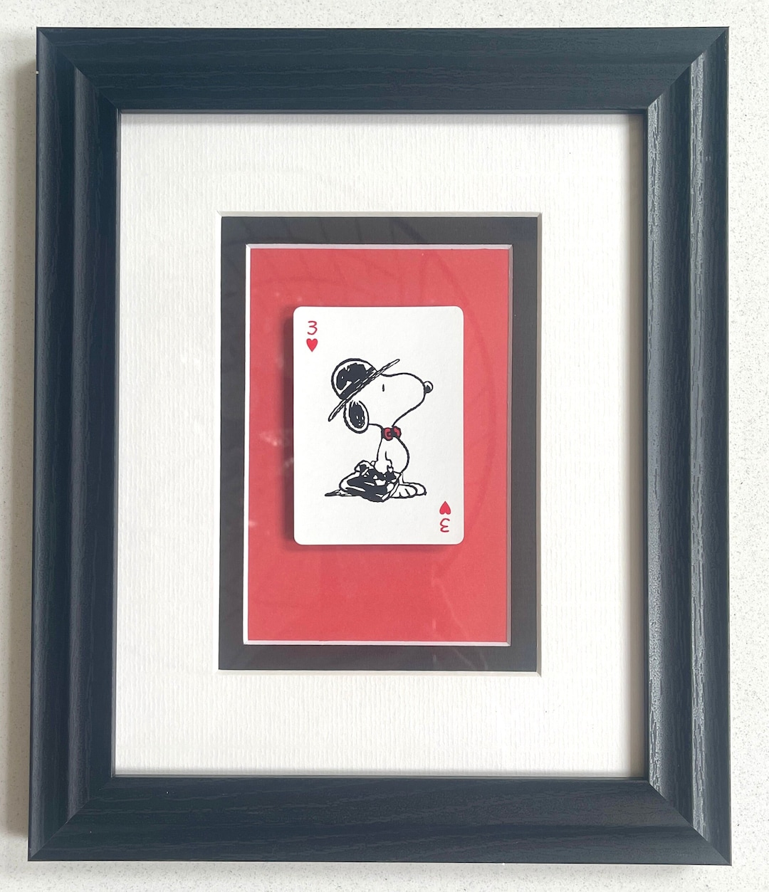Snoopy With Hat & Case * Vintage 1999 Card * Wall Art Gift - Etsy