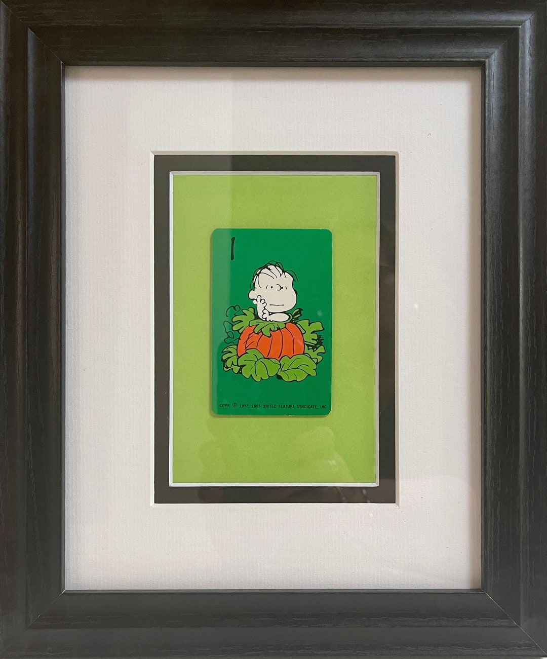Halloween Linus Pumpkin Snoopy Vintage 1958 Playing Card - Etsy
