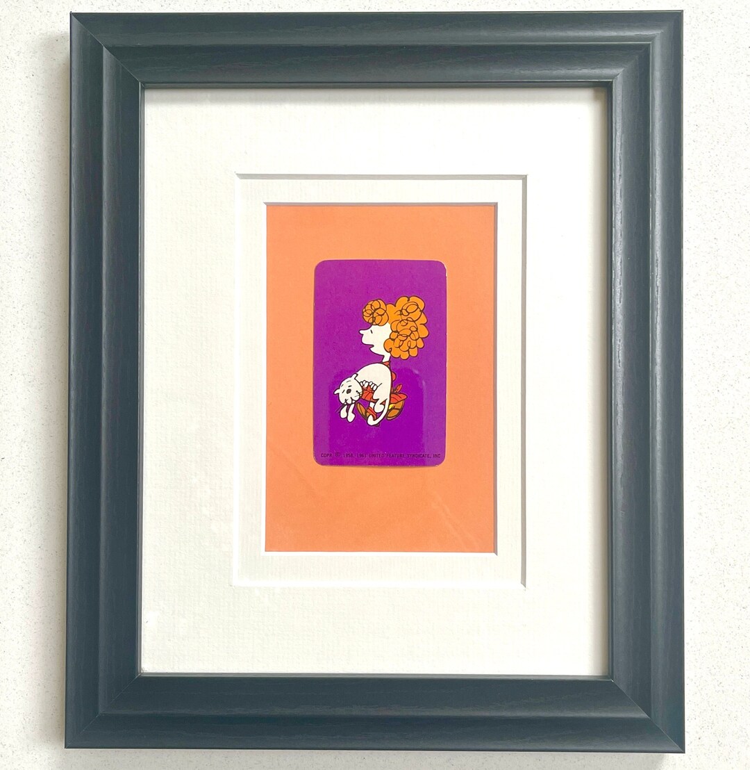 Frieda Snoopy Peanuts 1961 Playing Card Vintage Wall Art Gift - Etsy