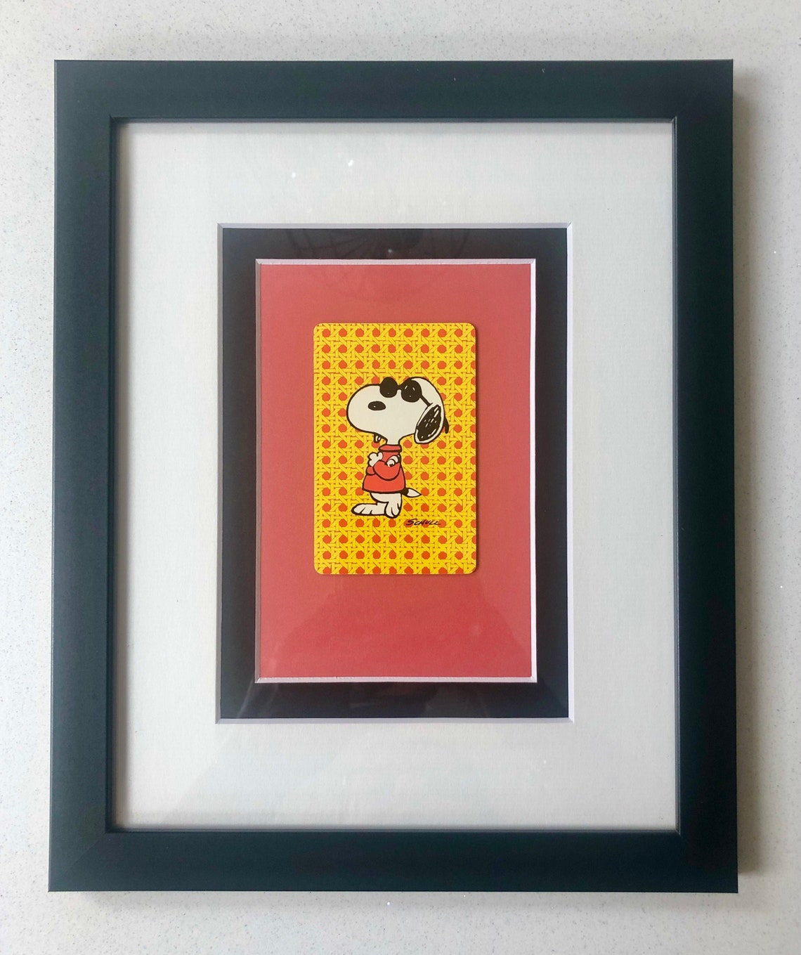 Snoopy Vintage 1958 Peanuts Rare Playing Card Wall Art Gift - Etsy Canada