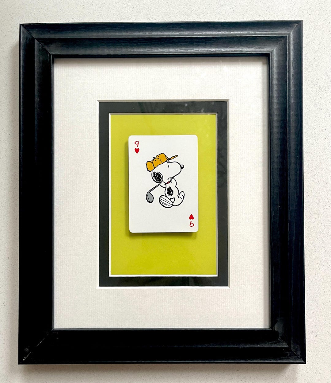 Golf * Snoopy Vintage 1981 * Peanuts Playing Card * Schulz Wall Art ...