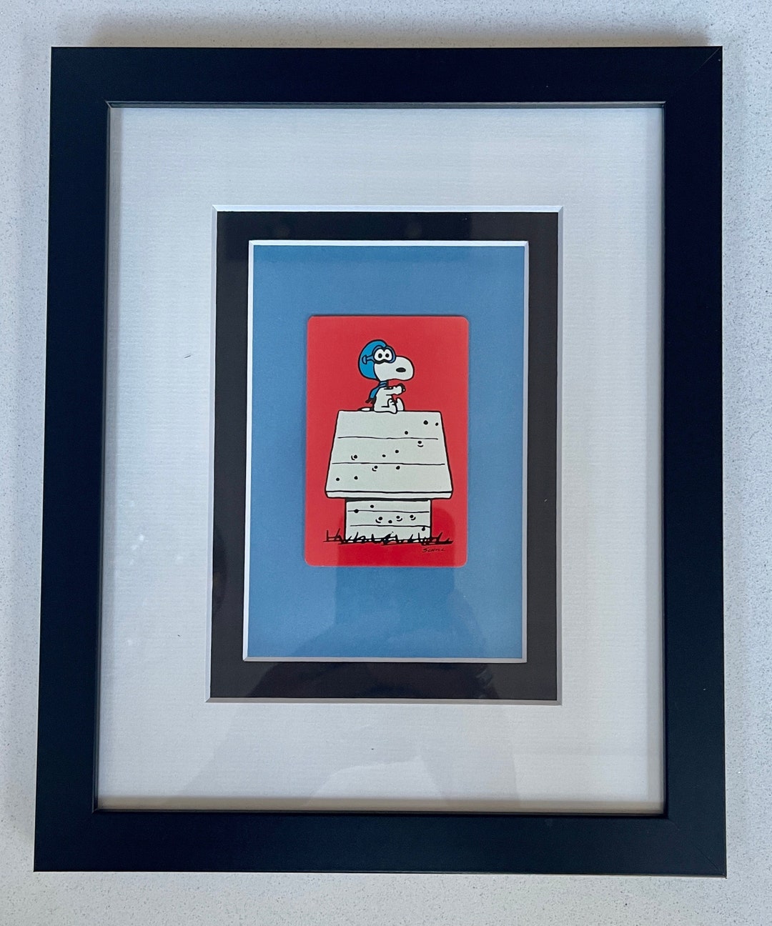 Snoopy Fighter Pilot 1958 Rare Playing Card Vintage Wall - Etsy