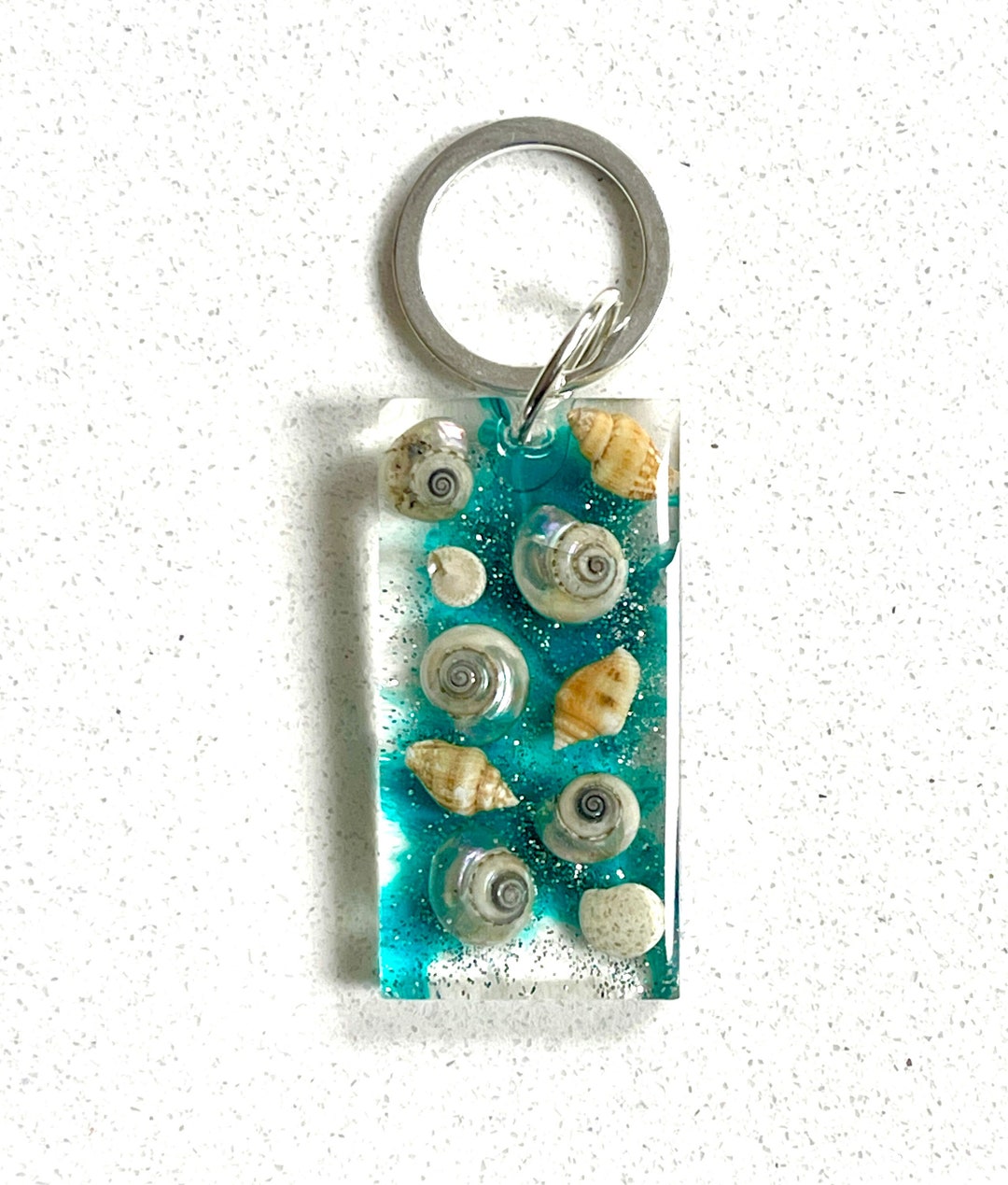 Keyring * Shells * Beach House * Eco Resin * Hand Made Gift - Etsy