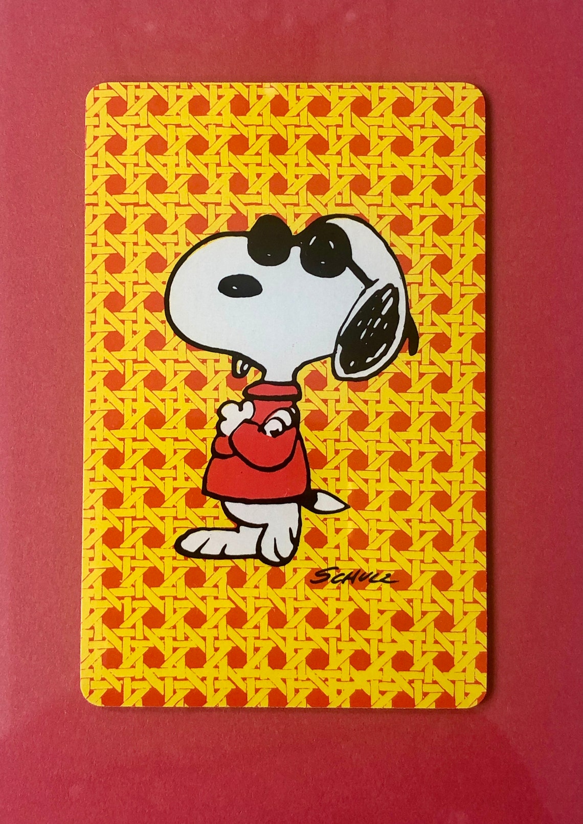 Snoopy Vintage 1958 Peanuts Rare Playing Card Wall Art Gift - Etsy Canada