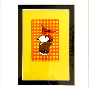 Snoopy Vintage 1958 Peanuts Rare Playing Card Wall Art Gift - Etsy Canada