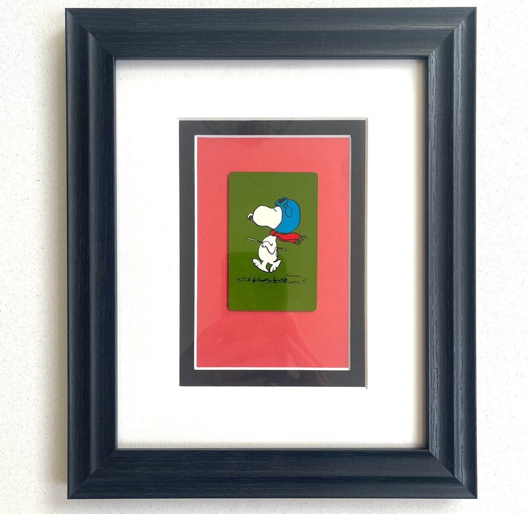 Snoopy Pilot Racing Driver * 1958 Vintage Schulz Mid Century Wall Art ...