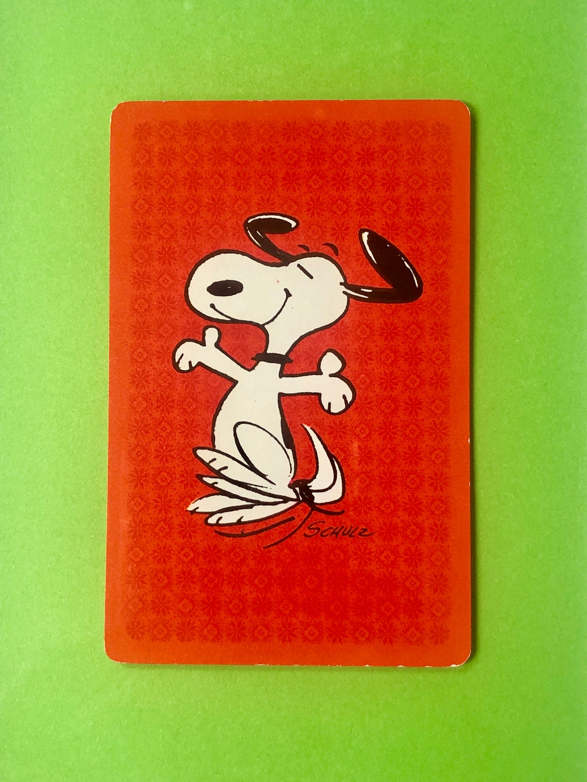 Snoopy Vintage 1958 Peanuts Rare Playing Card Wall Art Gift - Etsy Canada