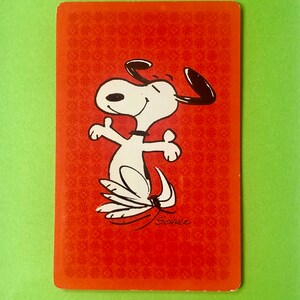 Snoopy Vintage 1958 Peanuts Rare Playing Card Wall Art Gift - Etsy Canada