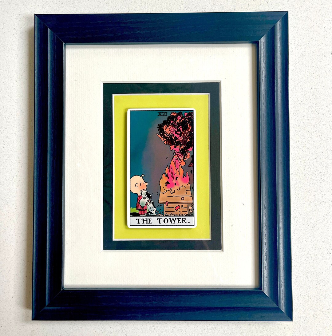 Snoopy & the Gang Tower Tarot Card Wall Art Christmas Gift - Etsy UK