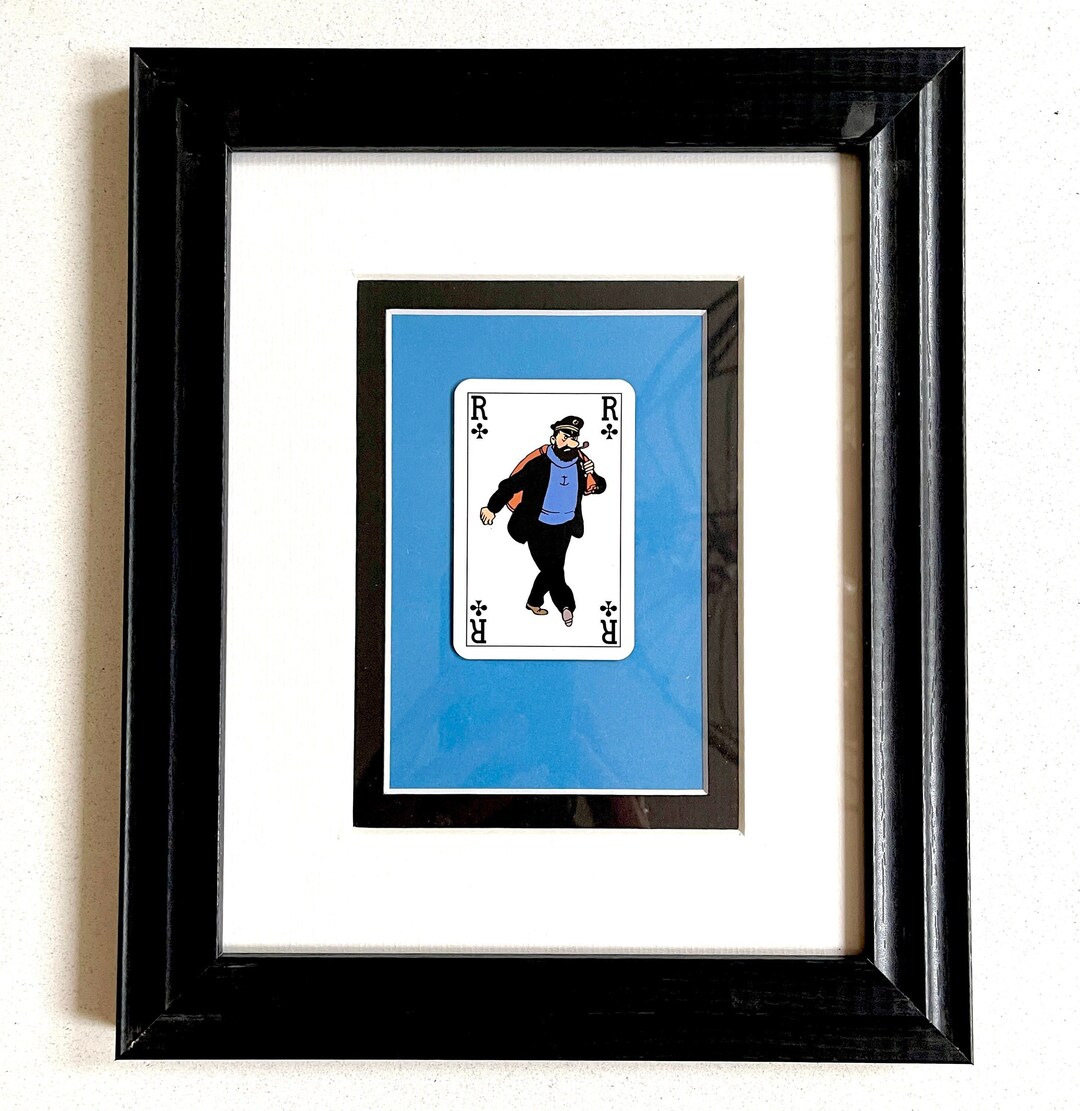 Captain Haddock Tintin 2001 Playing Card Wall Art Gift - Etsy UK