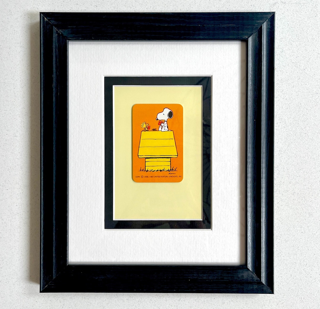 Snoopy Vintage 1958 Rare Playing Card Art Gift - Etsy