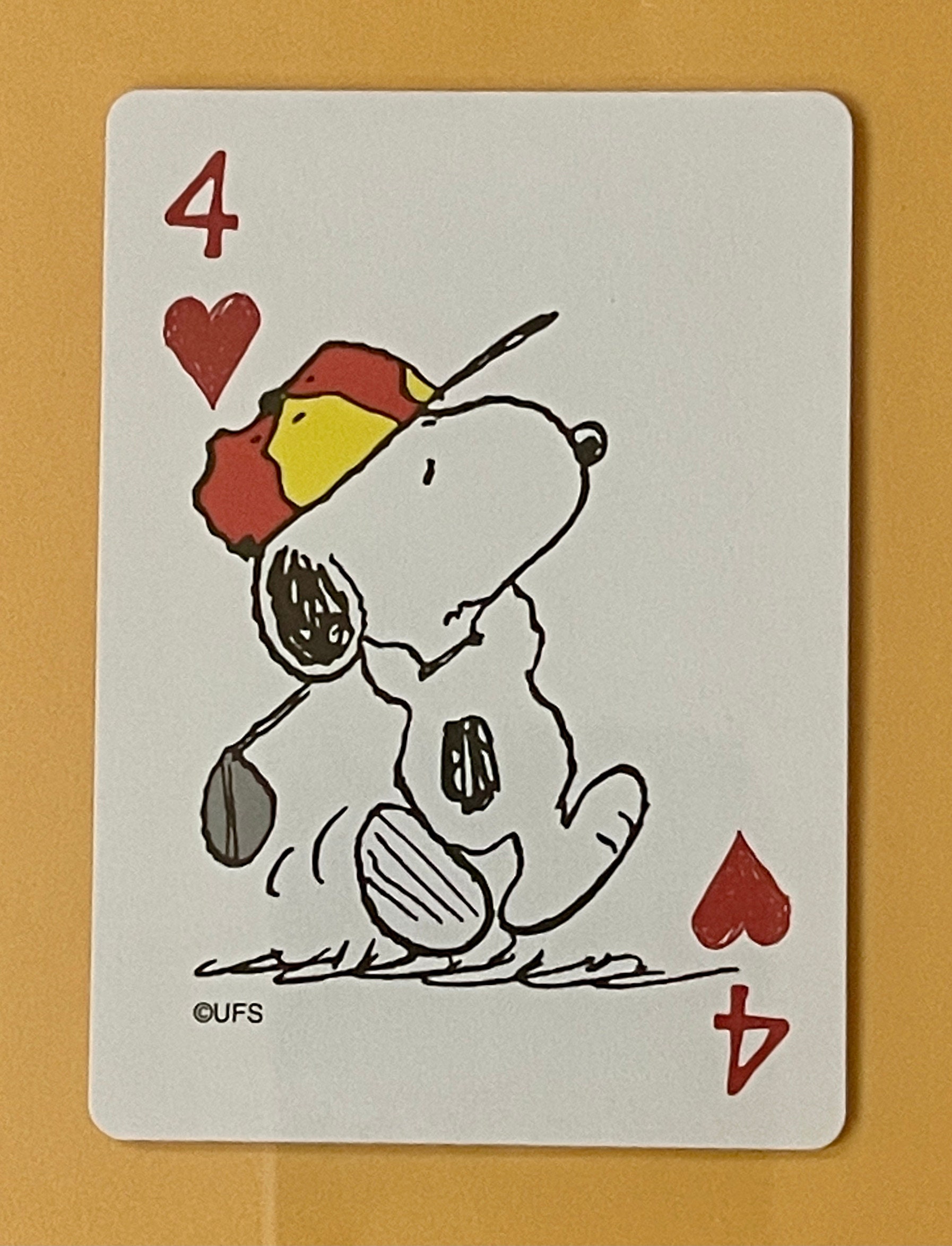 Snoopy Peanuts 1981 Vintage Playing Card Wall Art Gift - Etsy