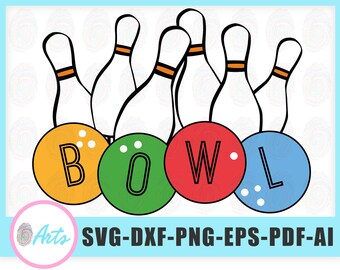 Bowling svg | Etsy