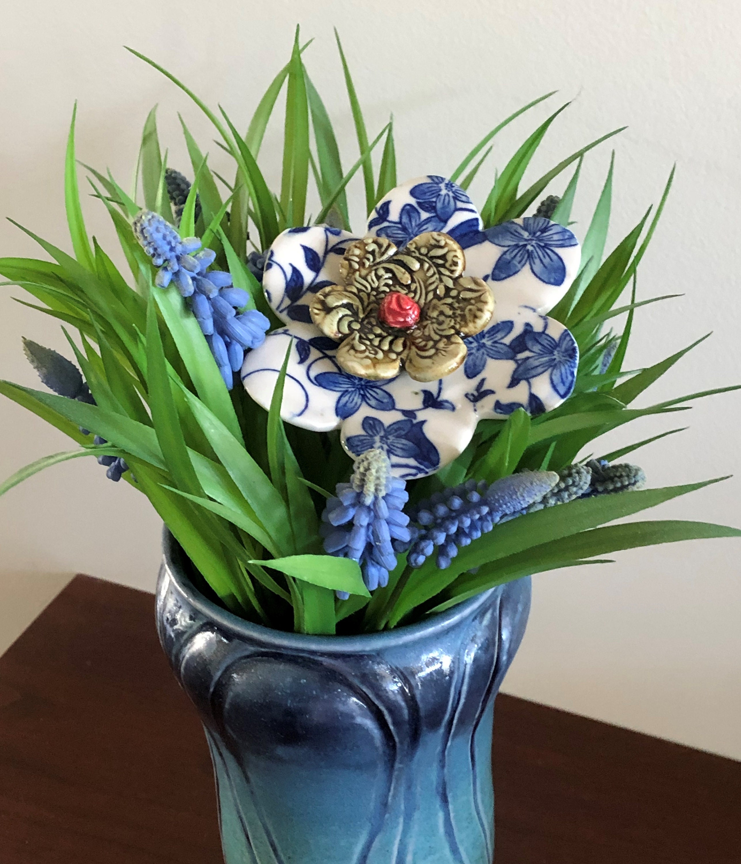 Ceramic Flowers With Rounded Petals Your Choice for Vase - Etsy