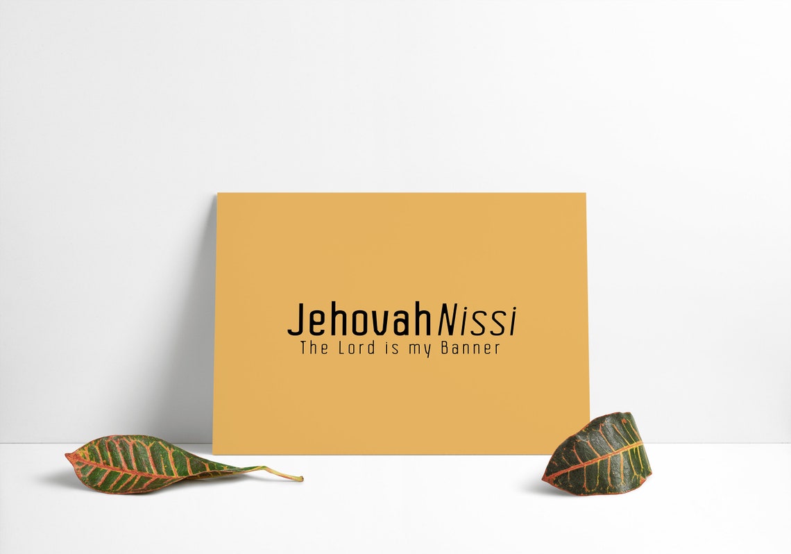 Jehovah Nissi • the Lord My Banner Print • Christian Prints • Christian ...