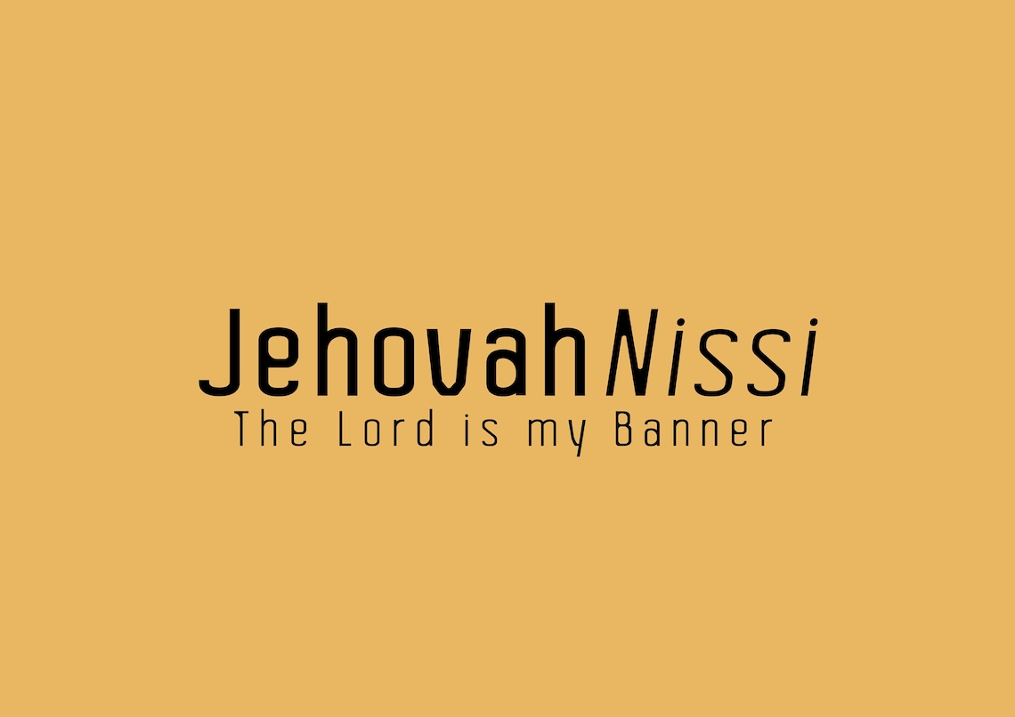 Jehovah Nissi • the Lord My Banner Print • Christian Prints • Christian ...