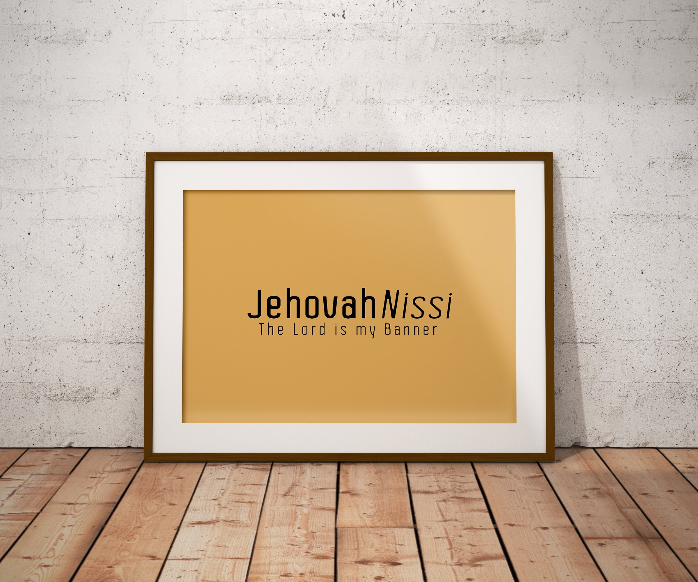 Jehovah Nissi • the Lord My Banner Print • Christian Prints • Christian ...