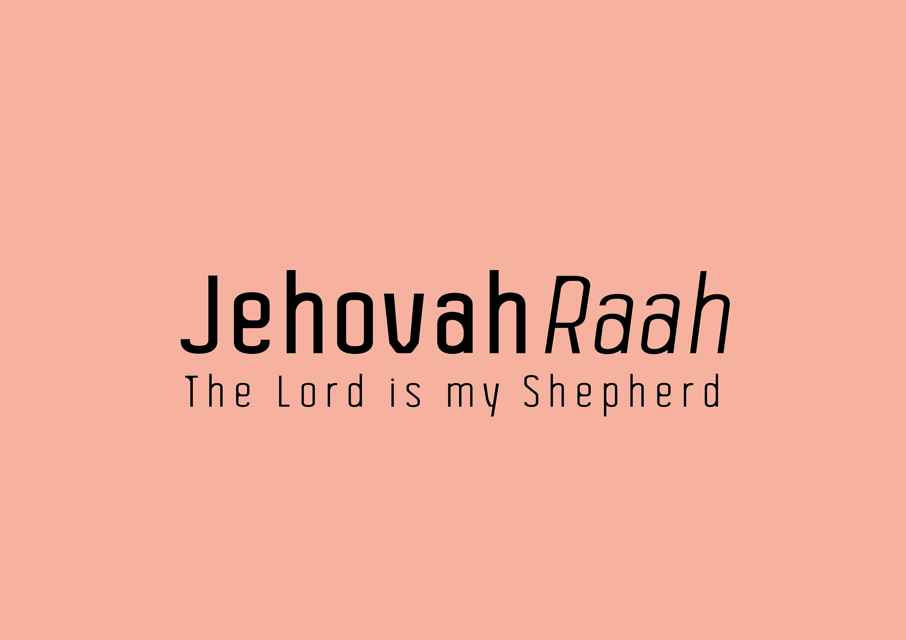 Jehovah Raah the Lord is My Shepherd Print Christian Prints Christian ...
