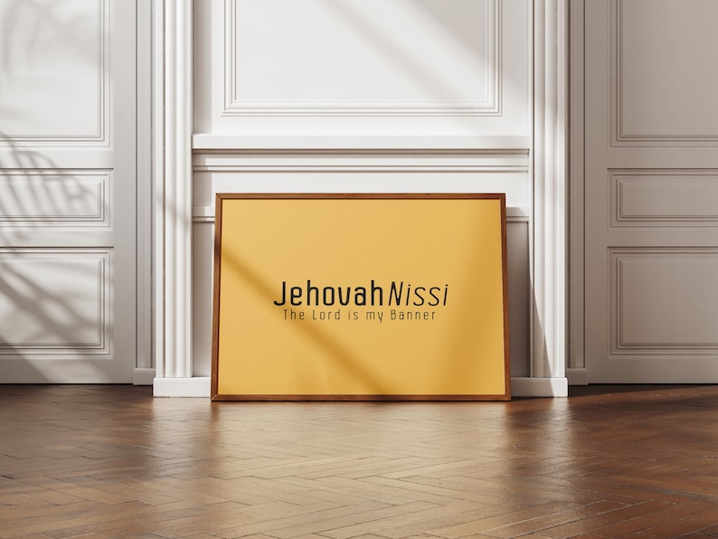 Jehovah Nissi • the Lord My Banner Print • Christian Prints • Christian ...