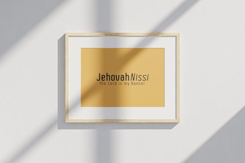 Jehovah Nissi • the Lord My Banner Print • Christian Prints • Christian ...