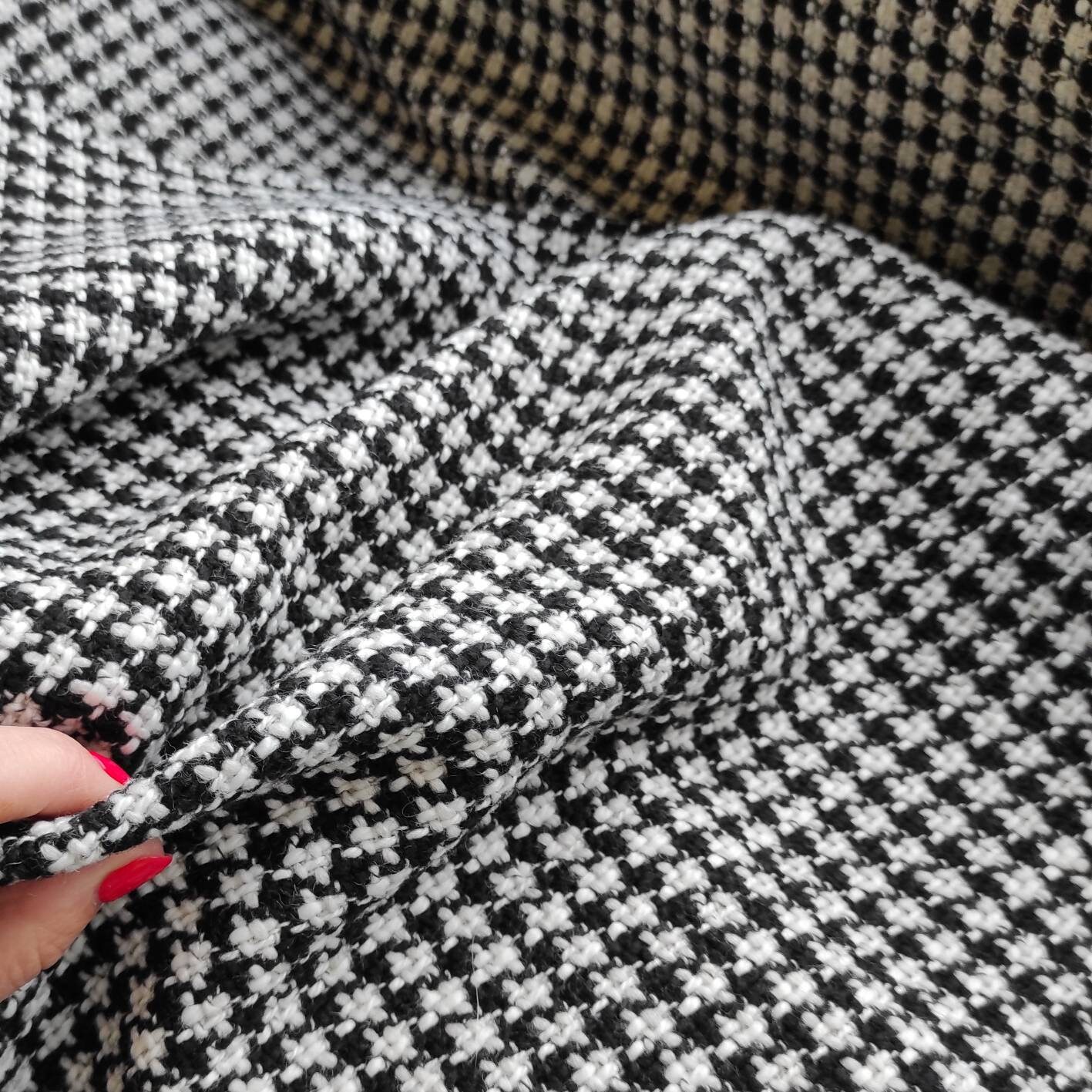 Tejidos de Tweed de punto estilo Chanel telas de tweed de | Etsy