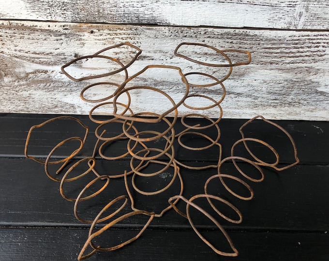 5 Rusted Bed Springs, Steampunk, Primdaisy Creations, Farmhouse, Rustic ...