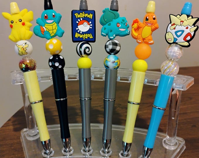 POKEMON CHARACTER Beaded Focal Pens - Beaded Pens, Ballpoint Pens ...