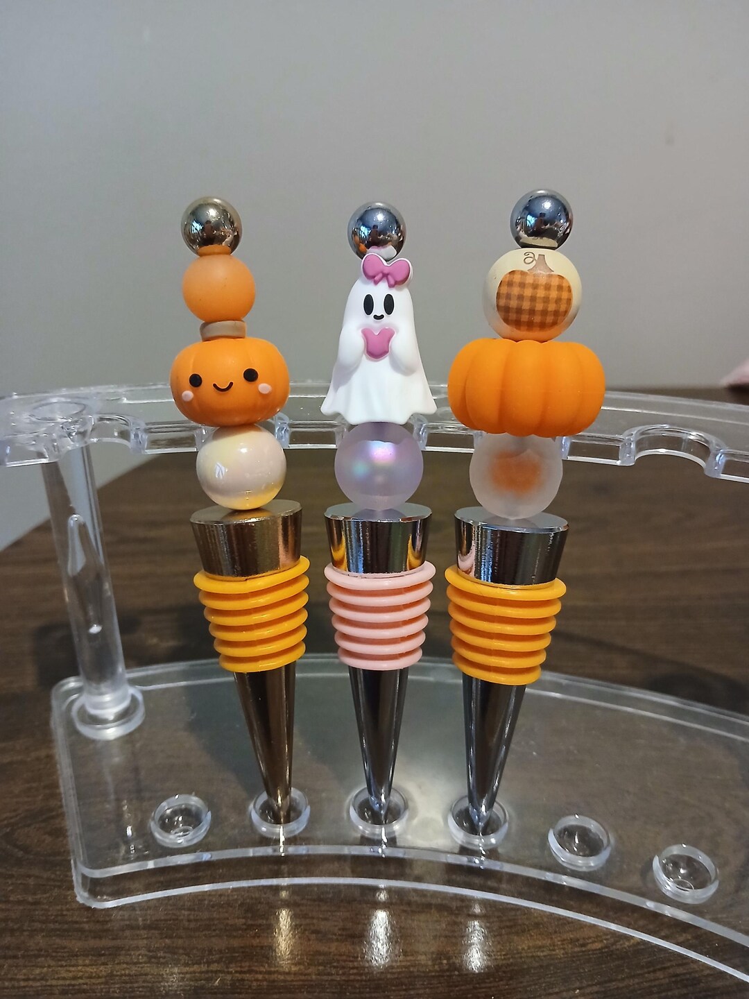 FALL/HALLOWEEN Beaded Wine Stoppers - Wine, Wine Stoppers, Fall Decor ...