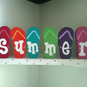 SUMMER BEACH W/beach Ball BLOCKS - Summer Decor, Beach Blocks, Summer ...