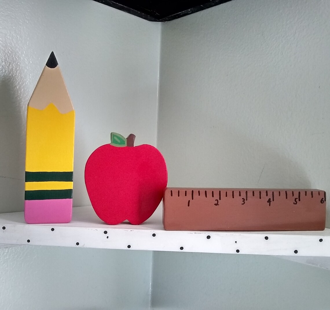 3-PC. TEACHER BLOCKS Teacher Gift Teacher Christmas Gift | Etsy